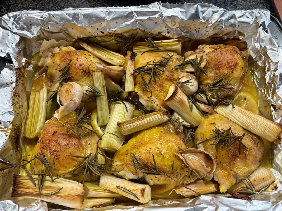 Lemon Garlic Roast Chicken with Squash | The Millstone